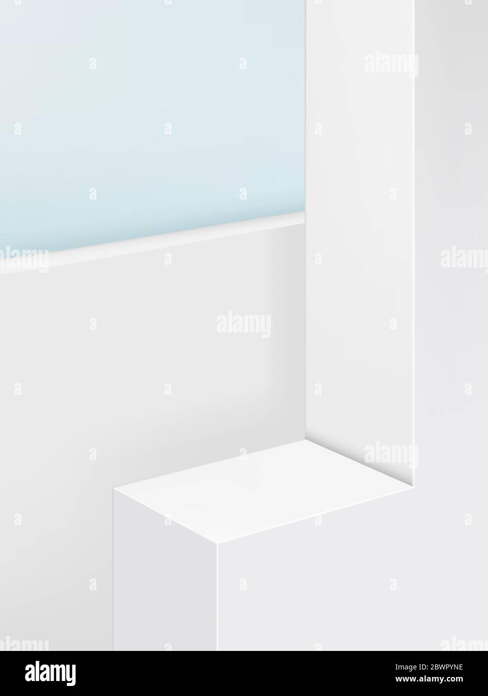 Wall blue portrait studio Stock Vector Images - Alamy