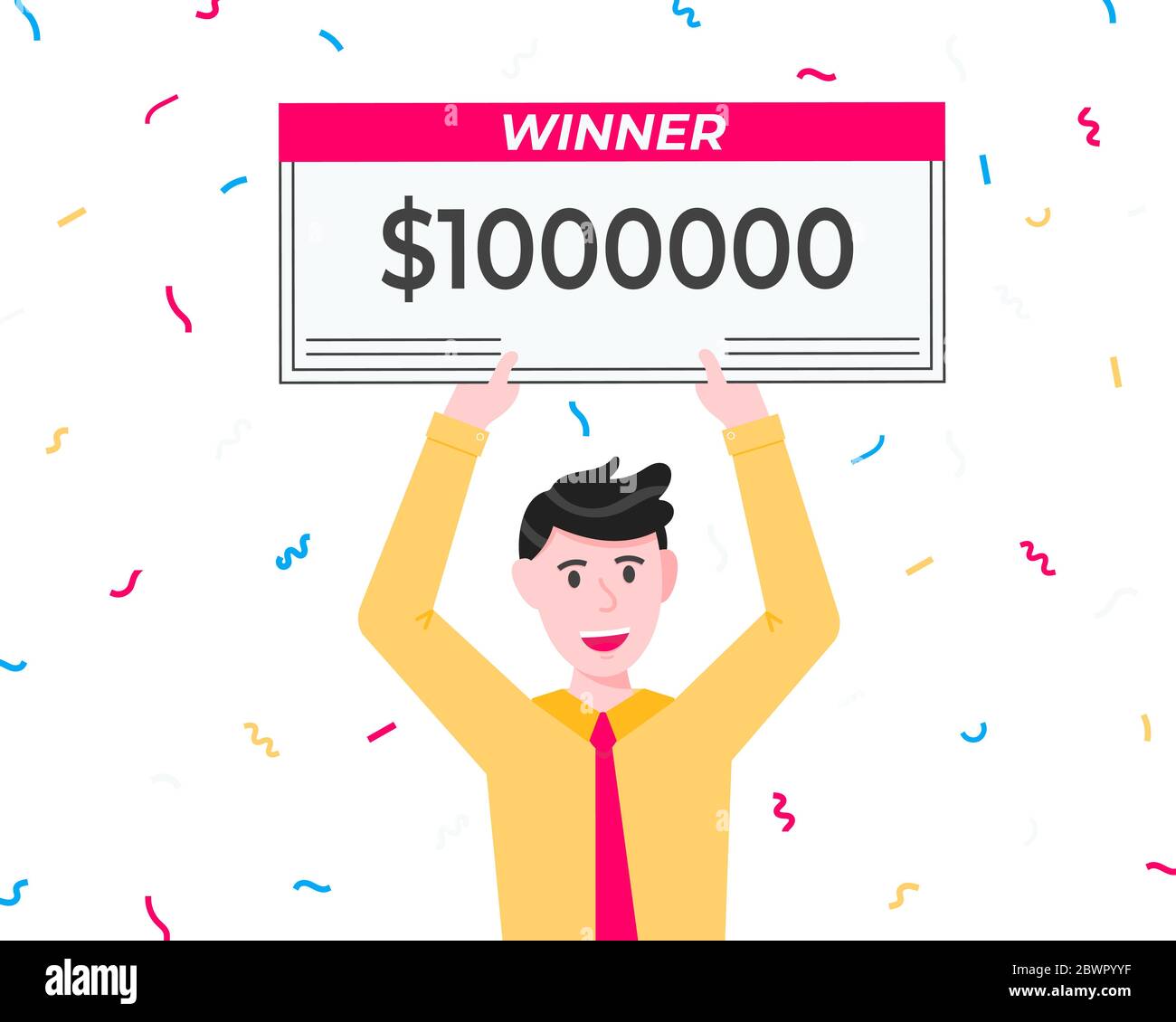 Lottery winner cheque hi-res stock photography and images - Alamy