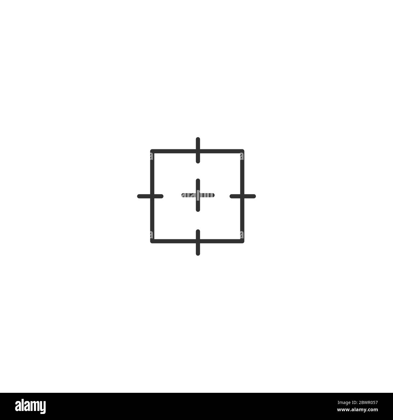 Focus Target frame. Stock vector illustration isolated on white ...