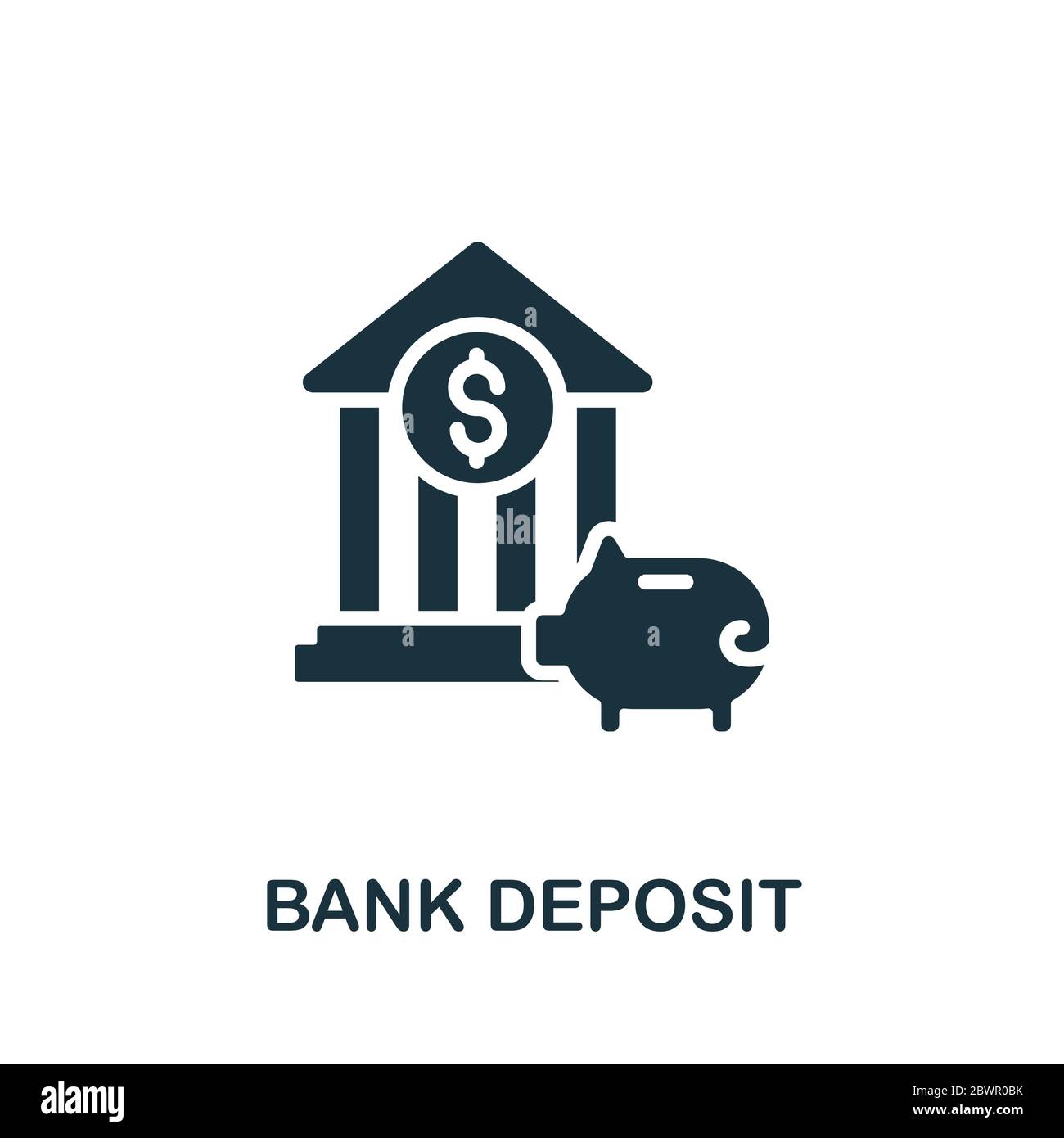 Bank Deposit icon. Simple element from banking collection. Creative ...