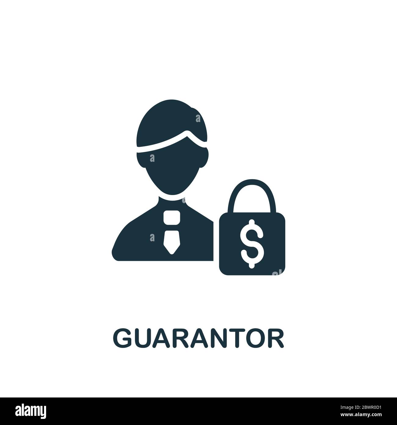 Guarantor icon. Simple element from banking collection. Creative ...