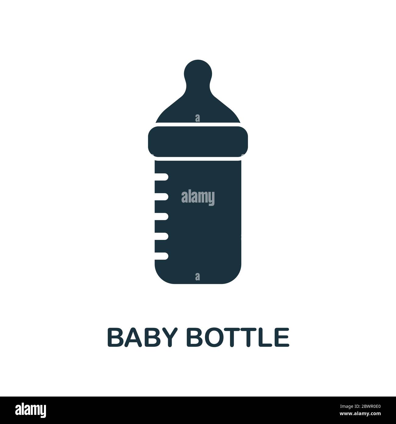 Baby Bottle icon. Simple element from baby feeding collection. Creative ...