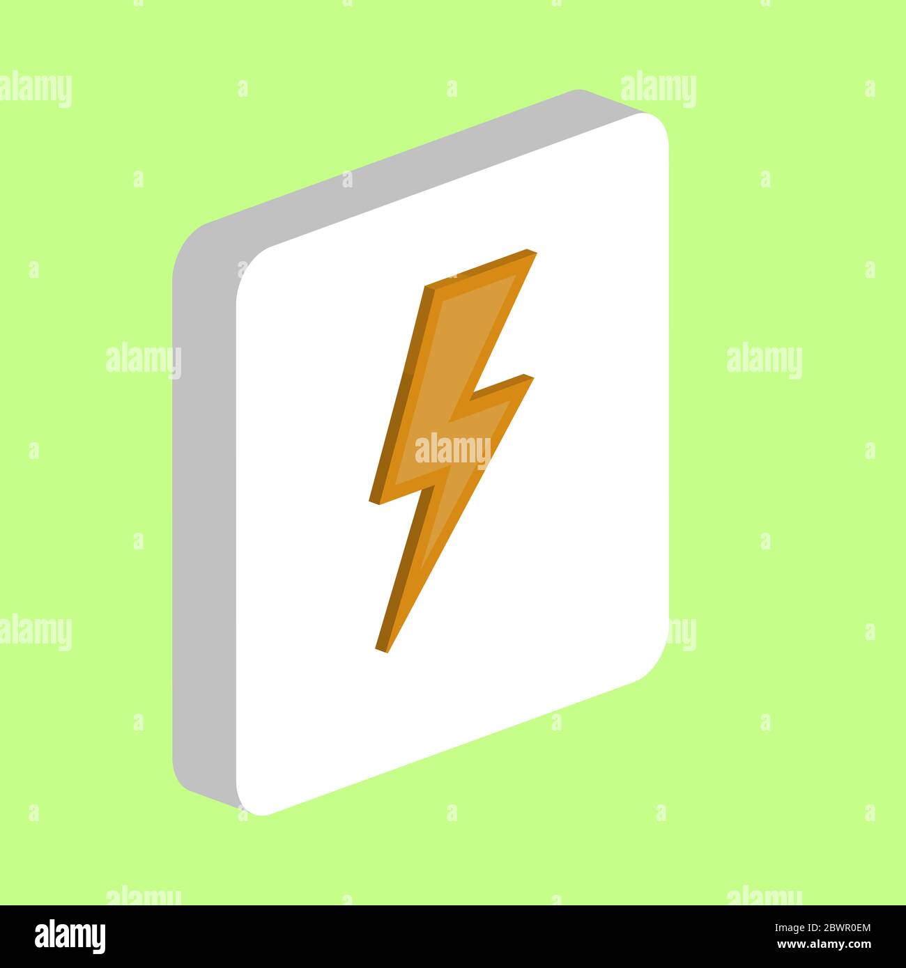 Lighting bolt Simple vector icon. Illustration symbol design template ...