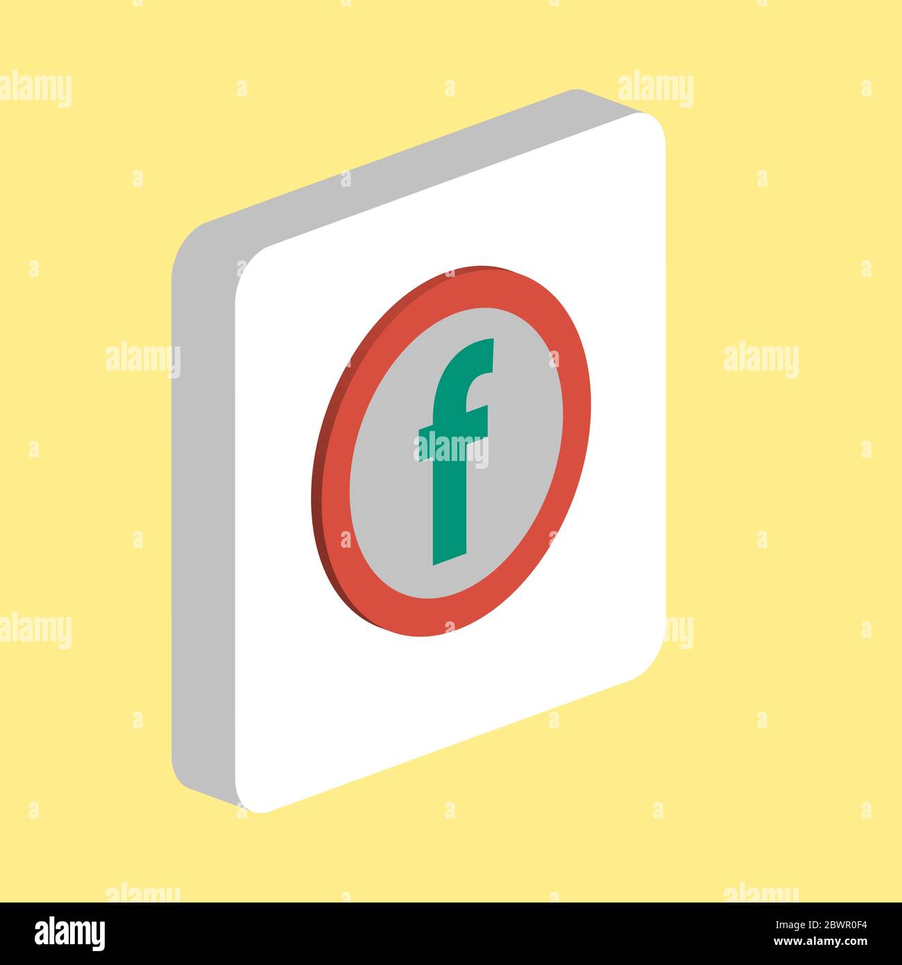F Letter Simple vector icon. Illustration symbol design template for ...