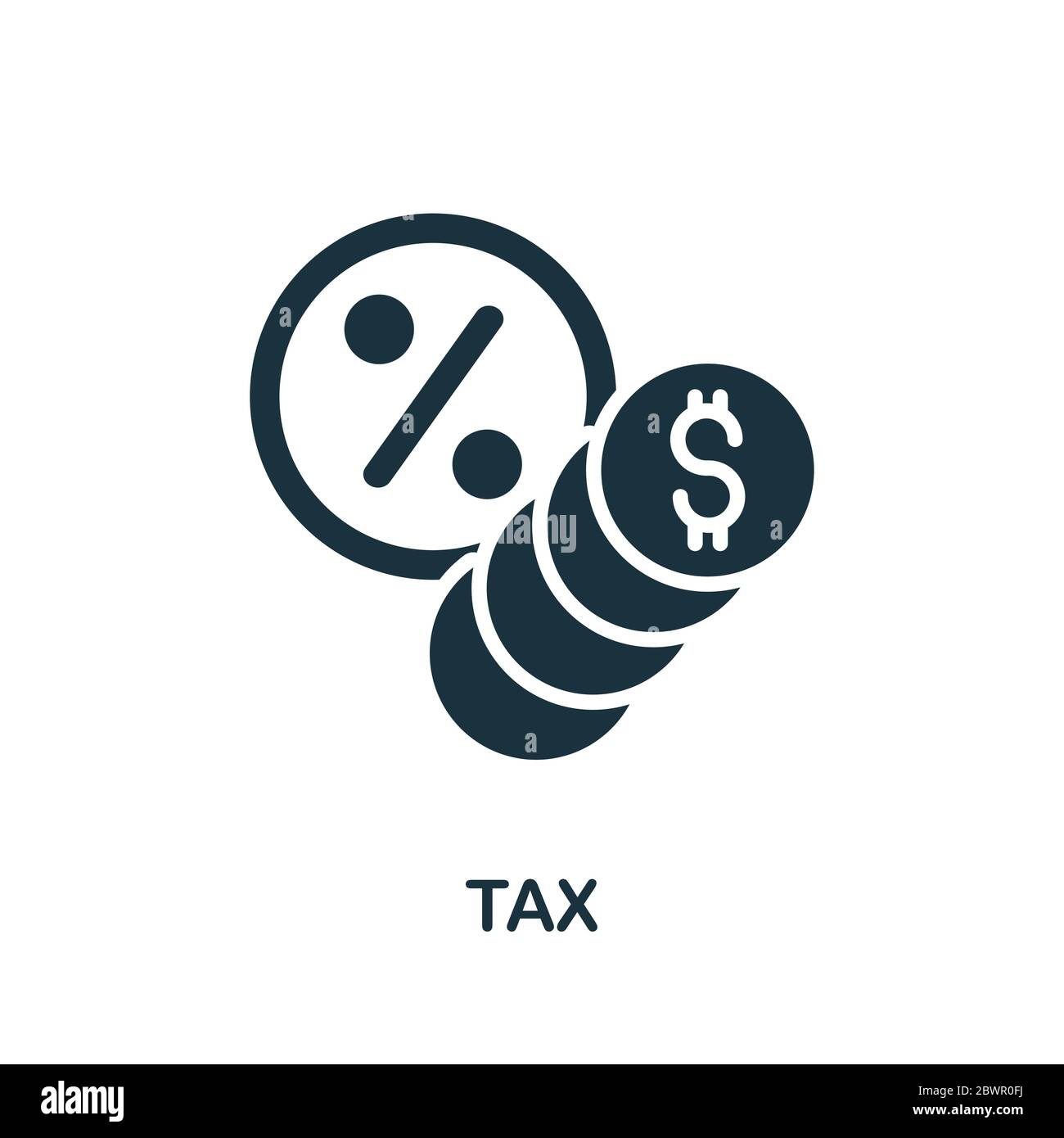 Tax icon. Simple element from banking collection. Creative Tax icon for ...