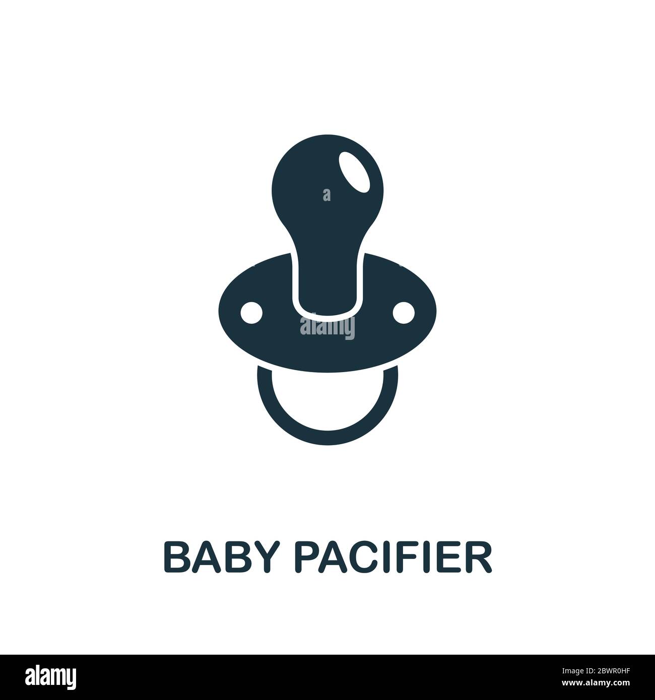Baby Pacifier icon. Simple element from baby feeding collection ...
