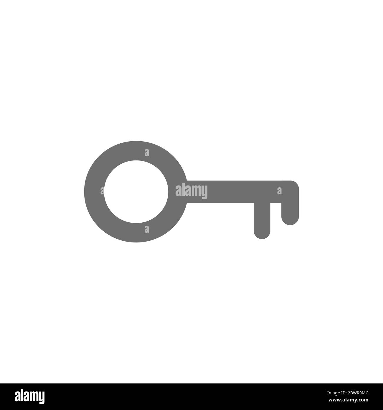 Key icon in trendy flat style isolated on background. Key icon page ...