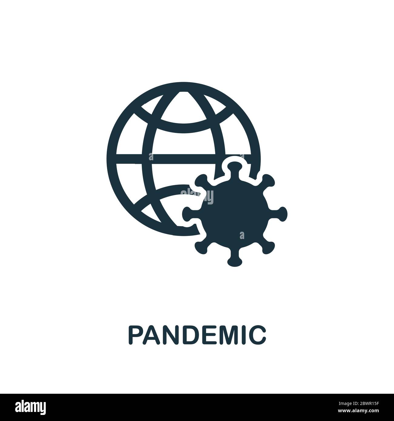 Pandemic icon. Simple element from coronavirus collection. Creative ...