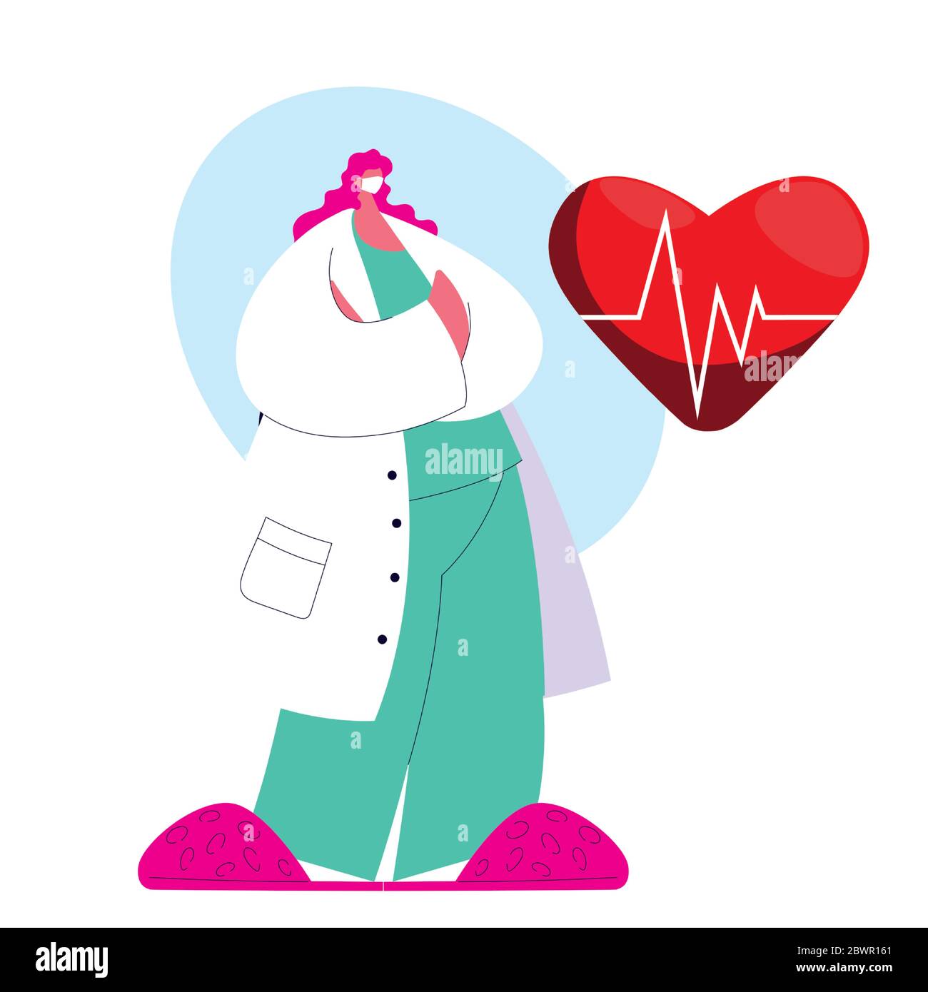 Cardiologist epidemic Stock Vector Images - Alamy