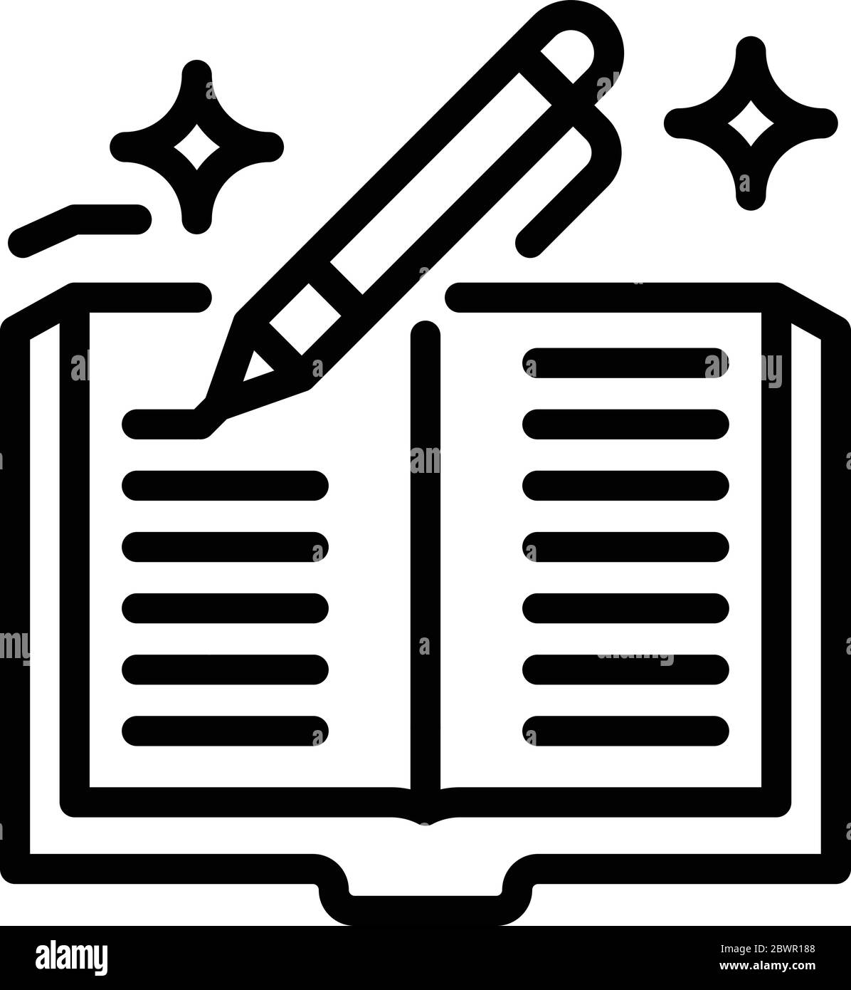 Writing translation icon, outline style Stock Vector Image & Art - Alamy