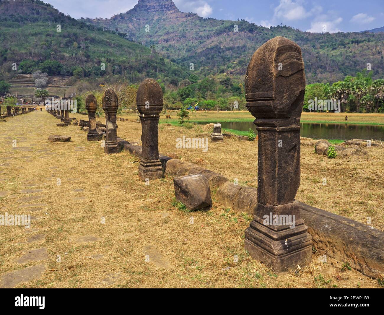 Vat Phou temple in Laos Stock Photo - Alamy