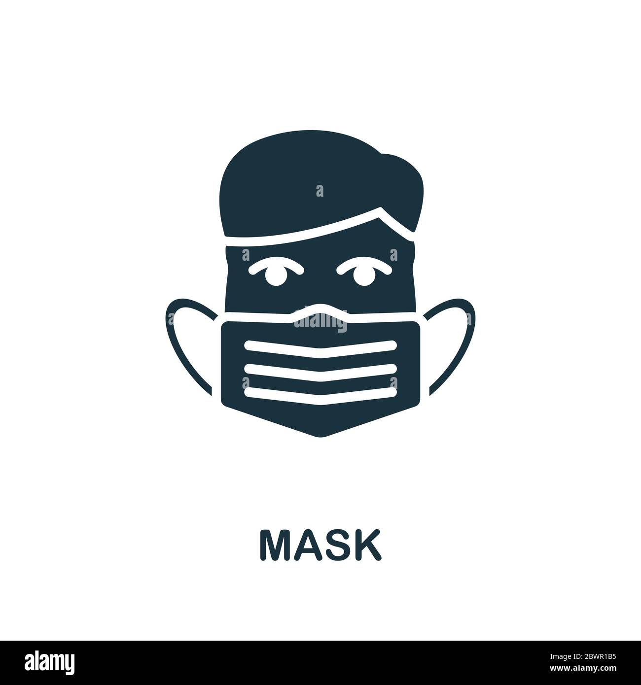 Mask icon. Simple element from coronavirus collection. Creative Mask ...