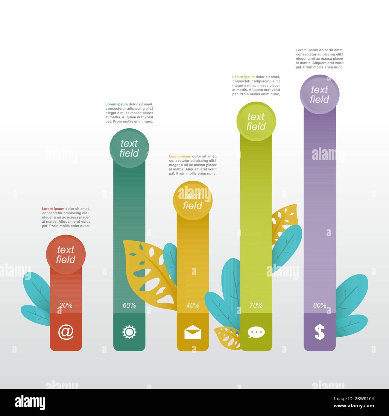 Bar Chart Graph Diagram Statistical Business Infographic Illustration ...
