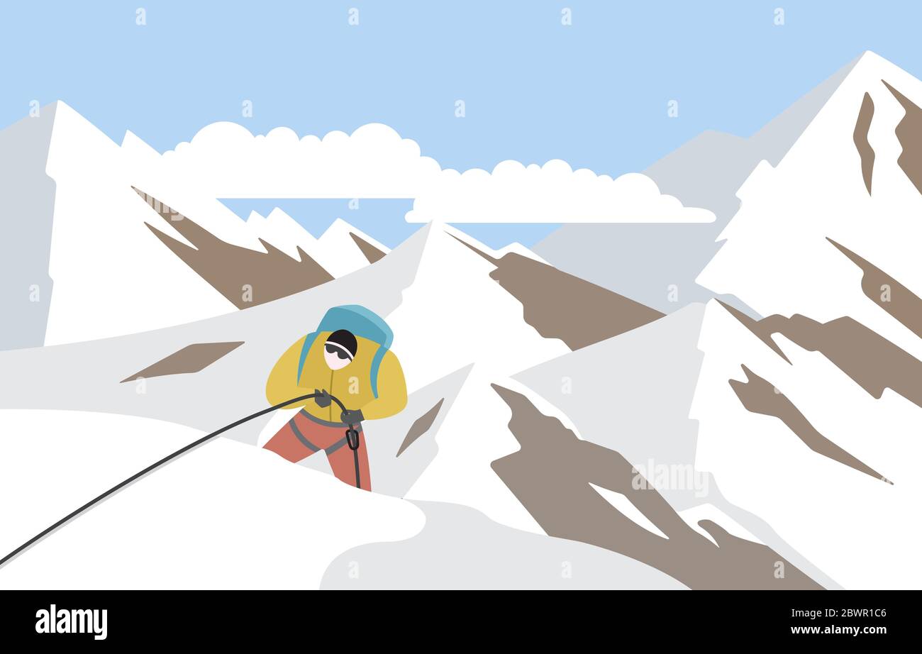 European mountain man Stock Vector Images - Alamy