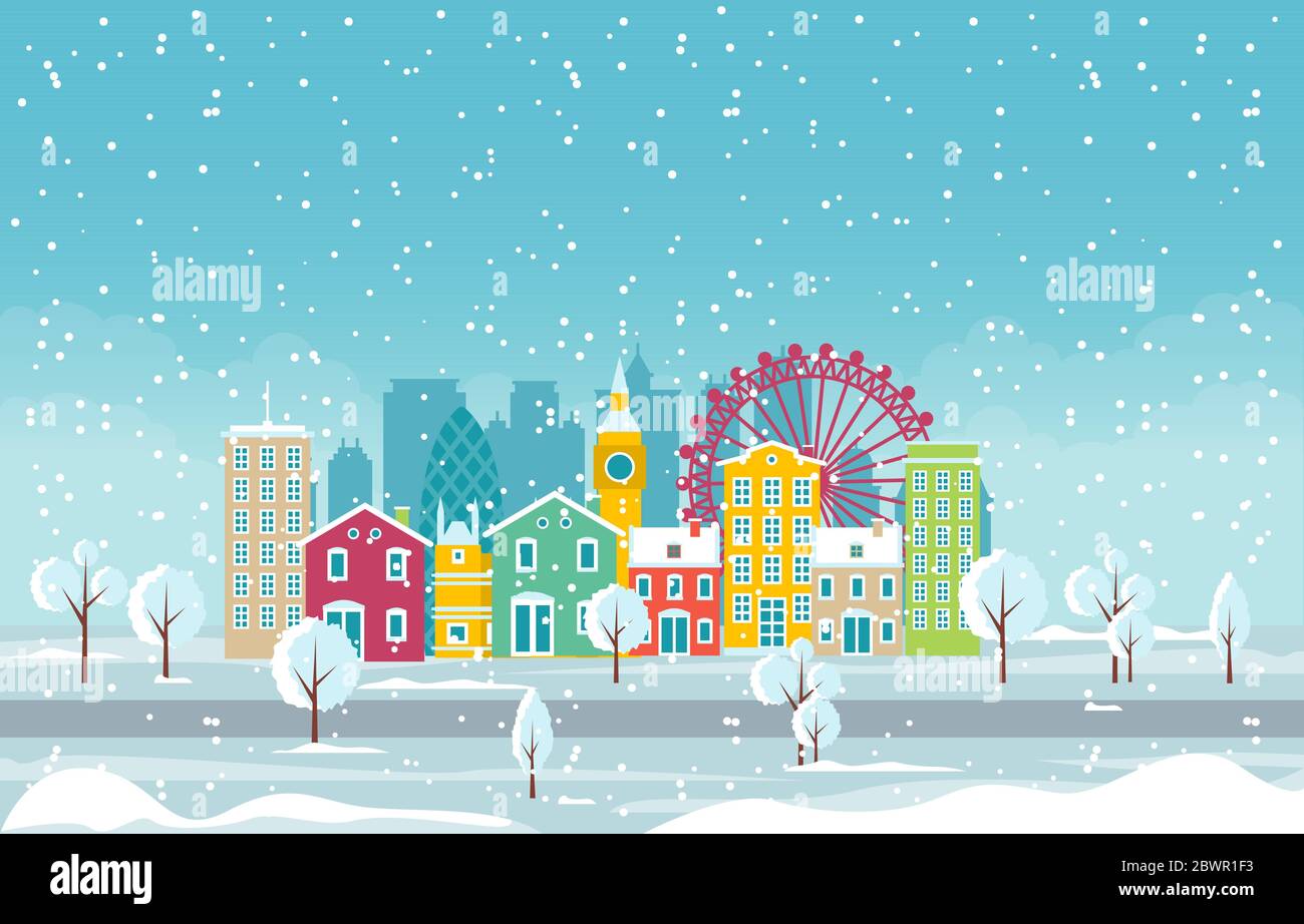 City of london panoramic view Stock Vector Images - Alamy