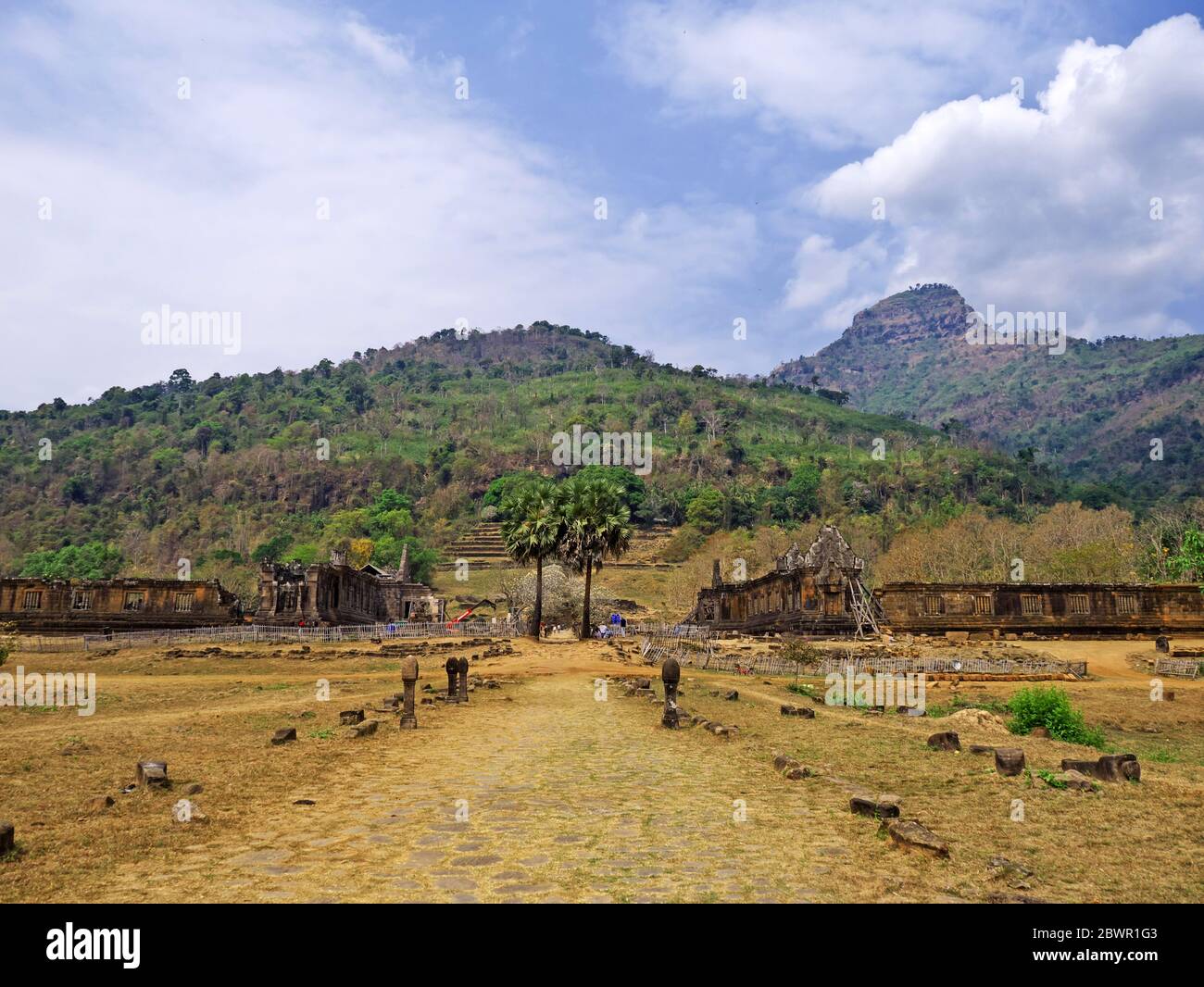 Vat Phou temple in Laos Stock Photo - Alamy