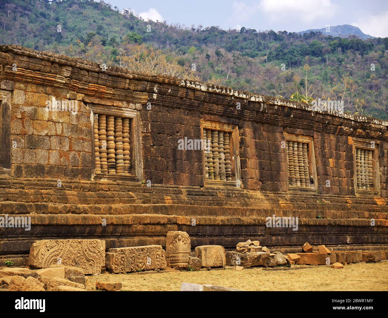 Vat Phou temple in Laos Stock Photo - Alamy