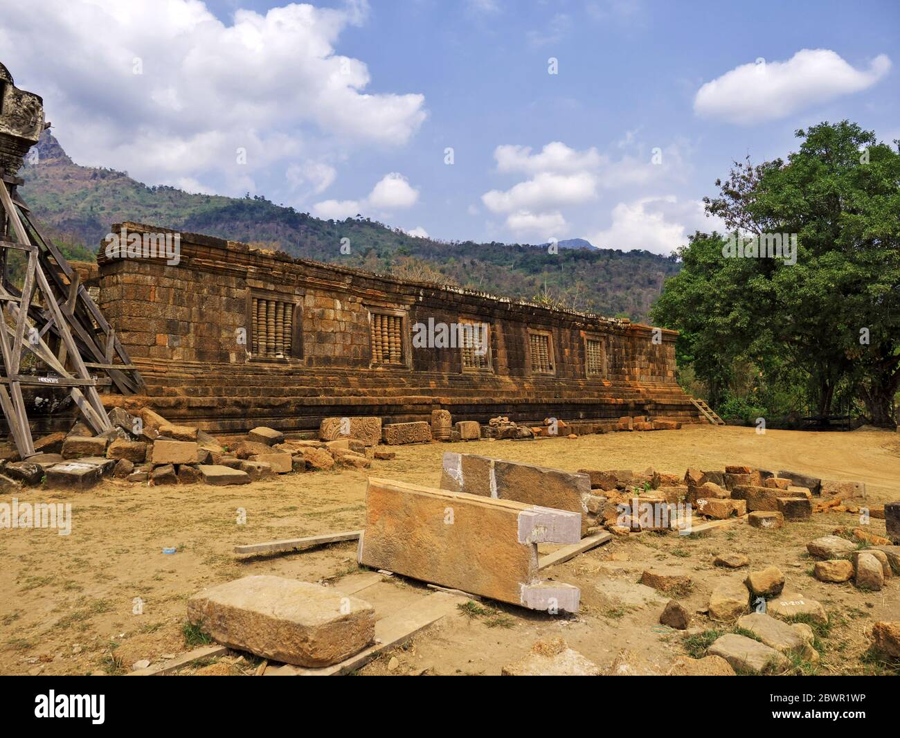 Vat Phou temple in Laos Stock Photo - Alamy