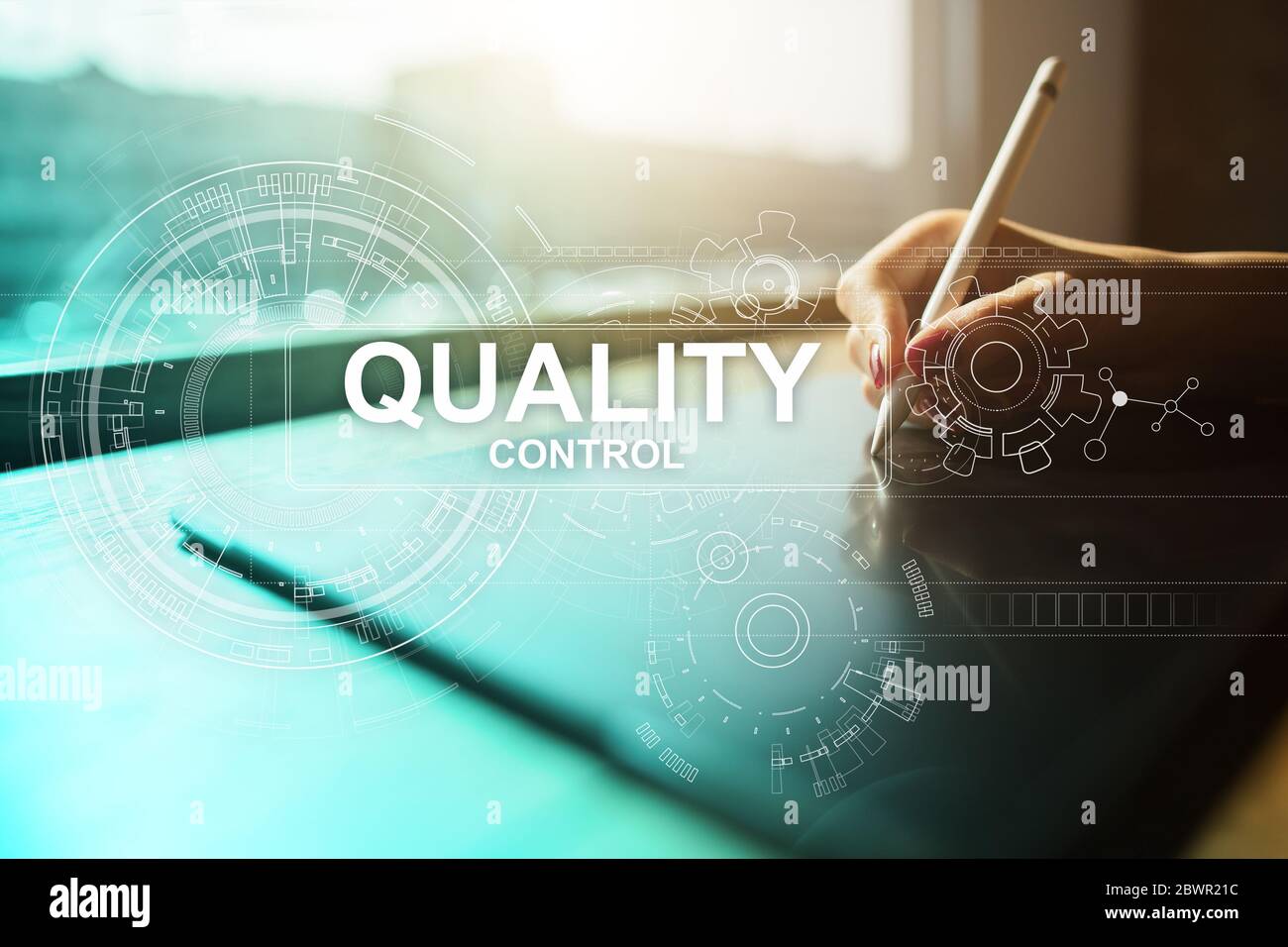 Quality control check box. Guarantee Assurance. Standards, ISO ...