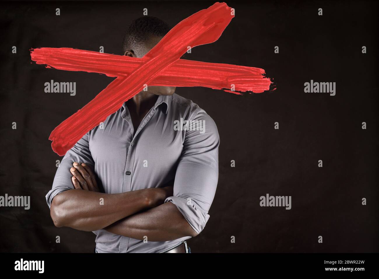 man with a cross on his face Stock Photo - Alamy