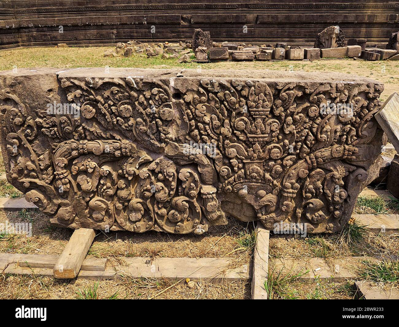 Vat Phou temple in Laos Stock Photo - Alamy