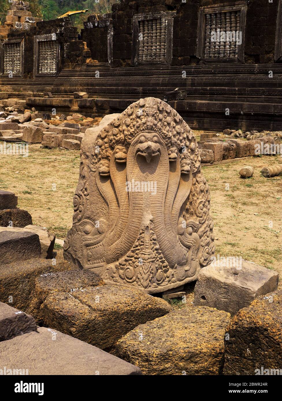 Vat Phou temple in Laos Stock Photo - Alamy
