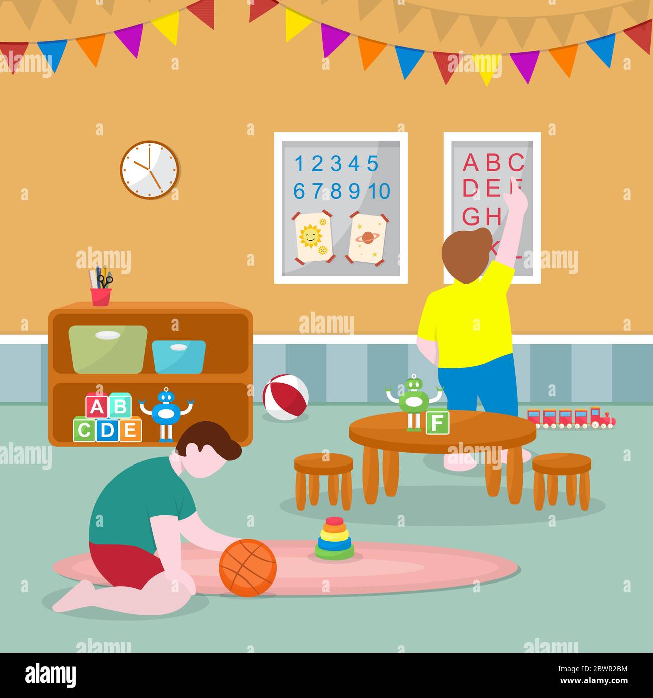 Children learning Stock Vector Images - Alamy