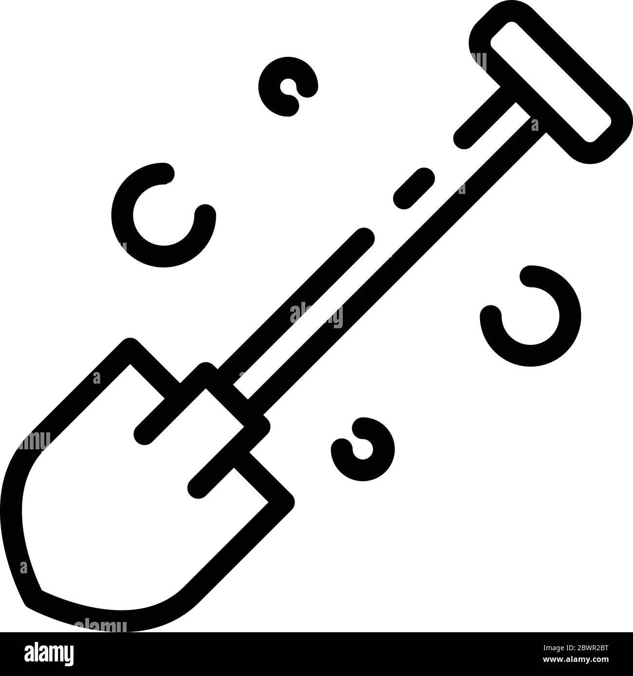 Farm shovel icon, outline style Stock Vector Image & Art - Alamy