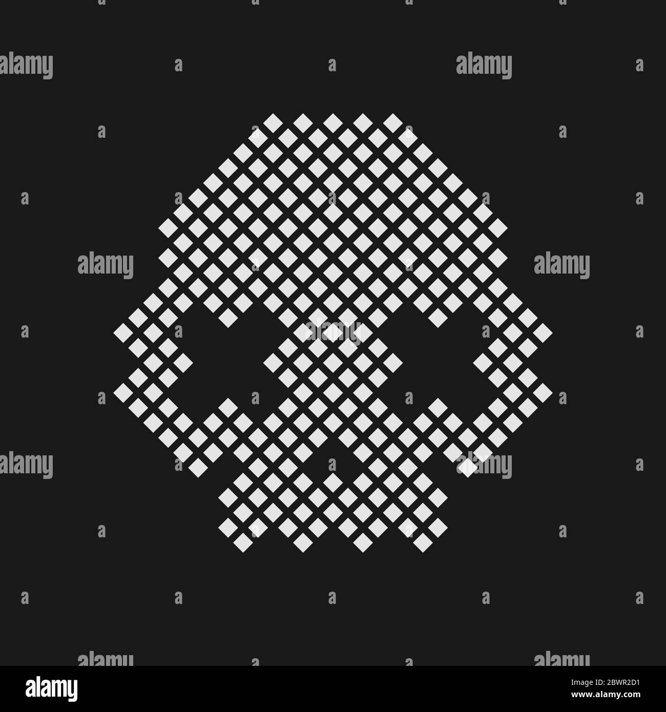 Silhouette of skull with geometric pattern Stock Vector Image & Art - Alamy