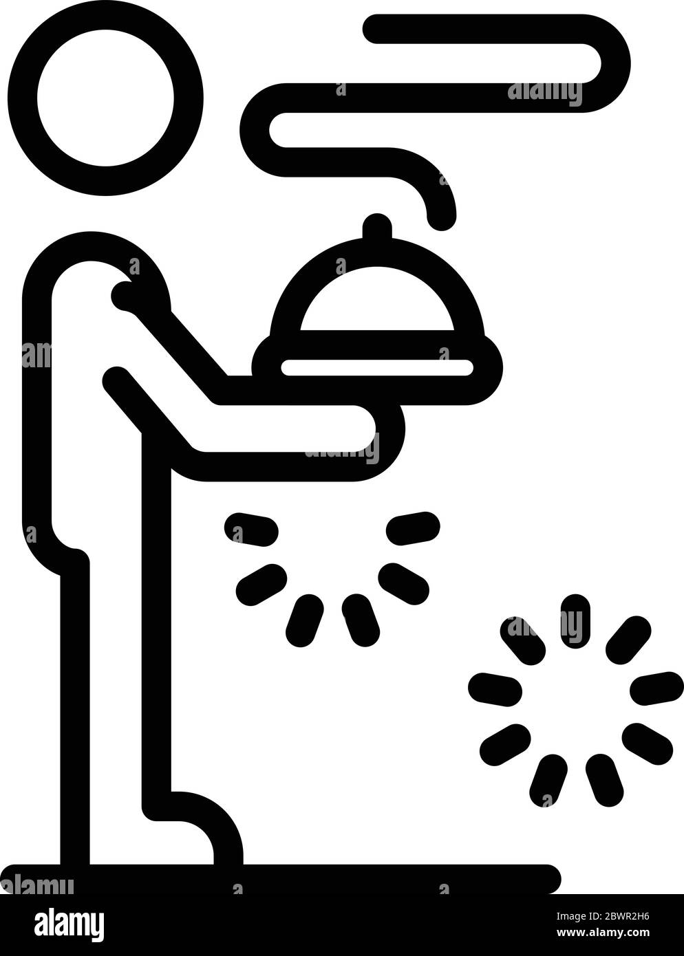 Butler icon, outline style Stock Vector Image & Art - Alamy