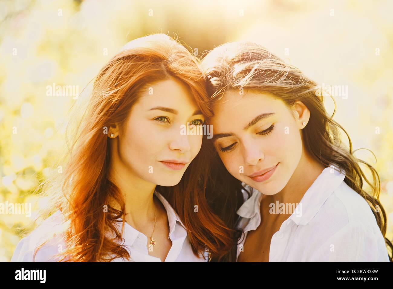 Women secret. Feel love togather. Sharing secrets Stock Photo - Alamy