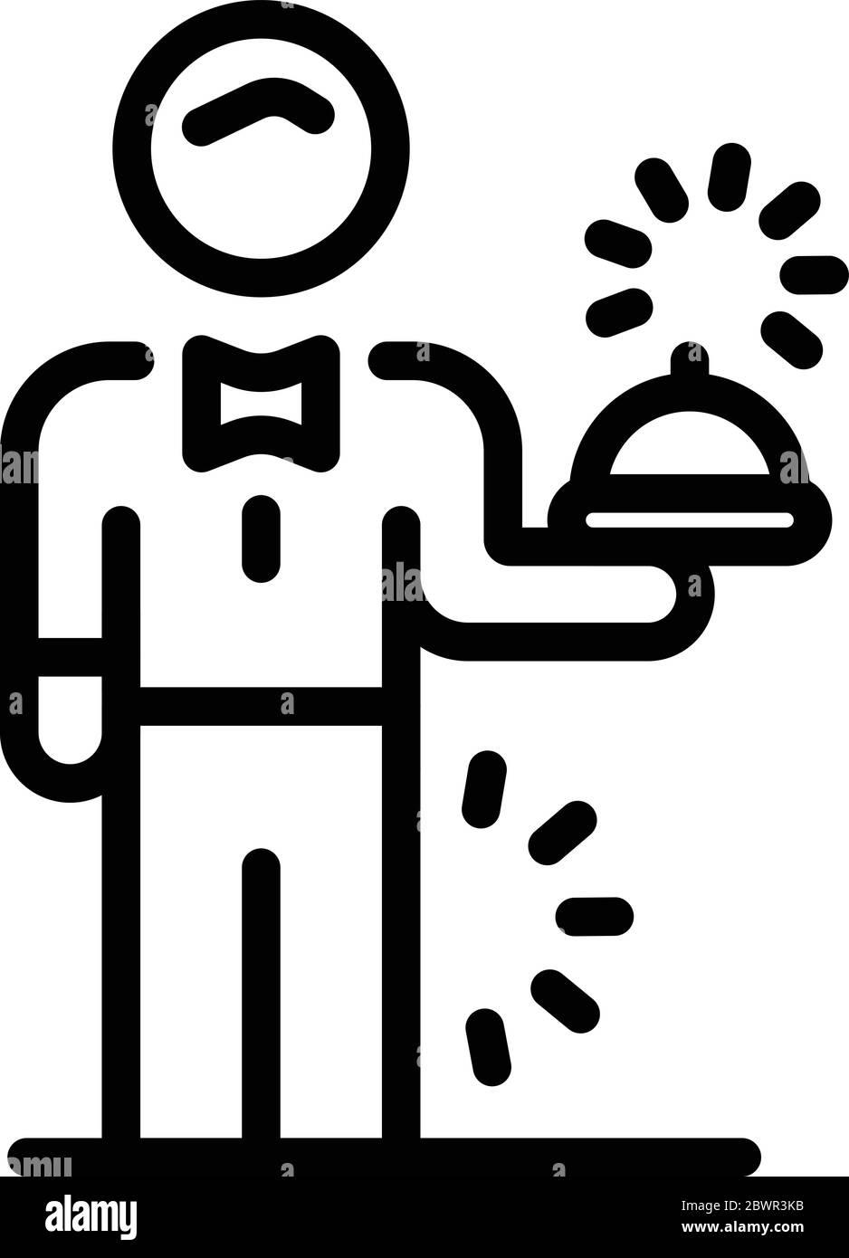 Hotel butler icon, outline style Stock Vector Image & Art - Alamy