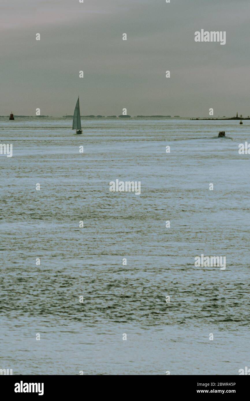 Boats on Bender Island in the Gulf of Morbihan. France Stock Photo - Alamy