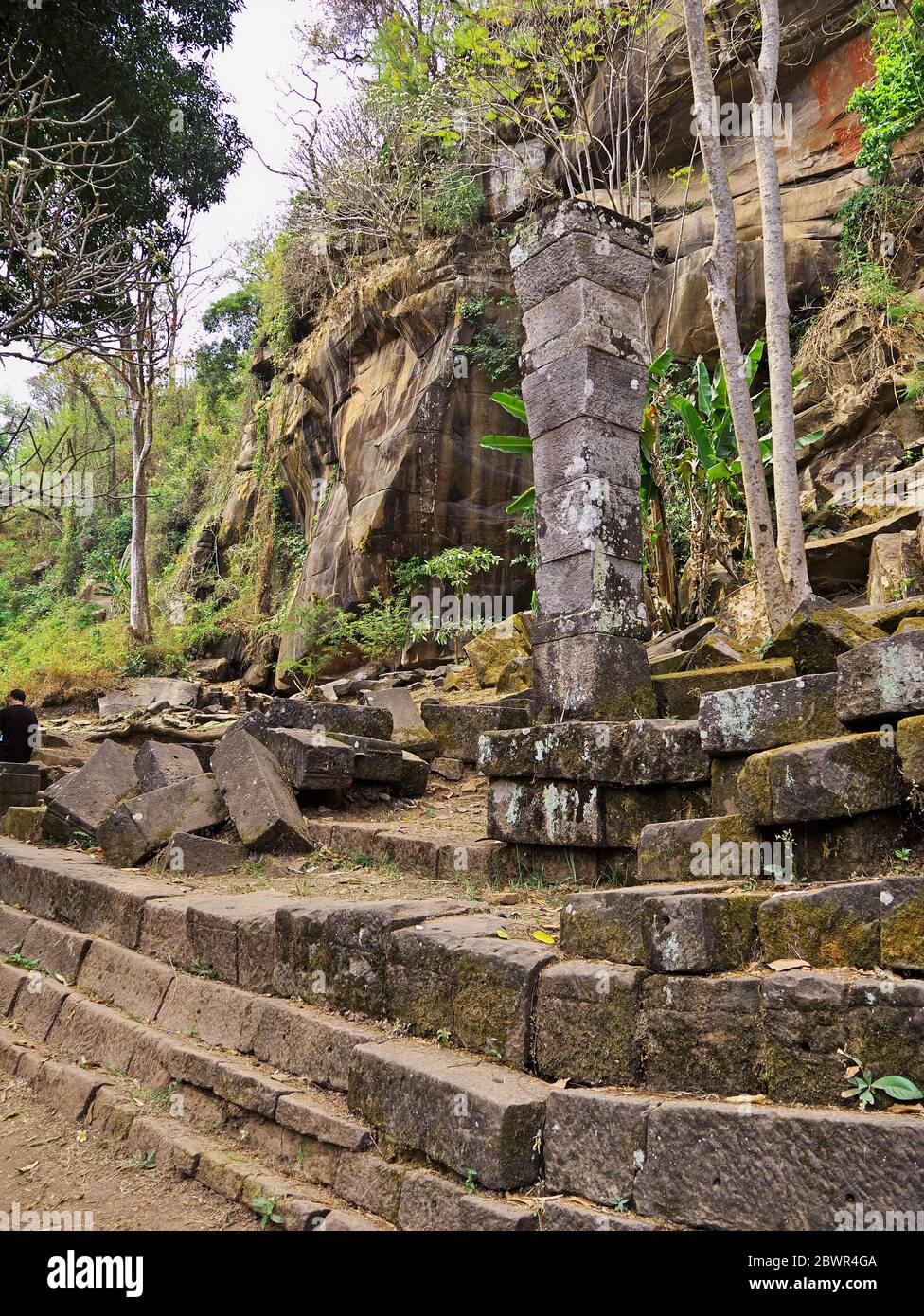 Vat Phou temple in Laos Stock Photo - Alamy