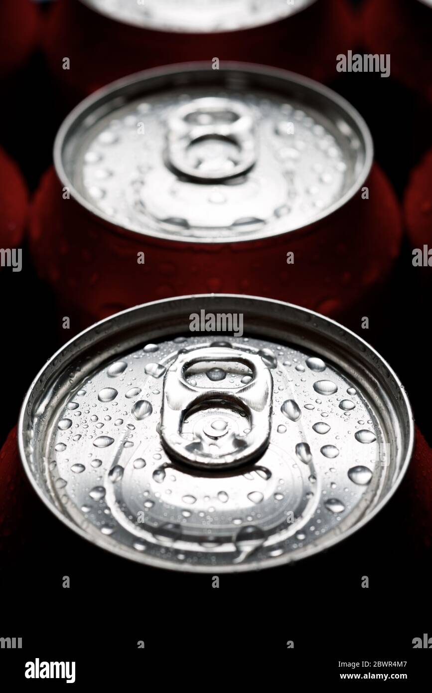 Close up of a beer cans Stock Photo - Alamy