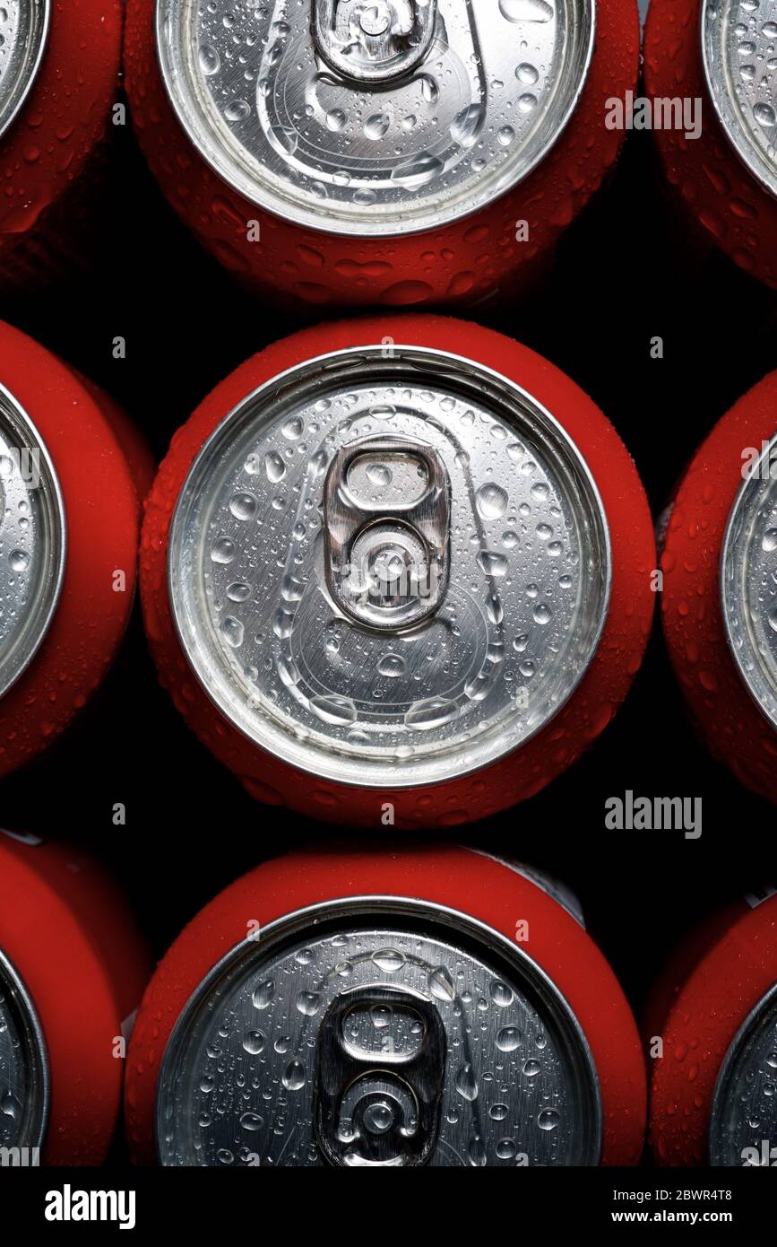 Close up of a beer cans Stock Photo - Alamy