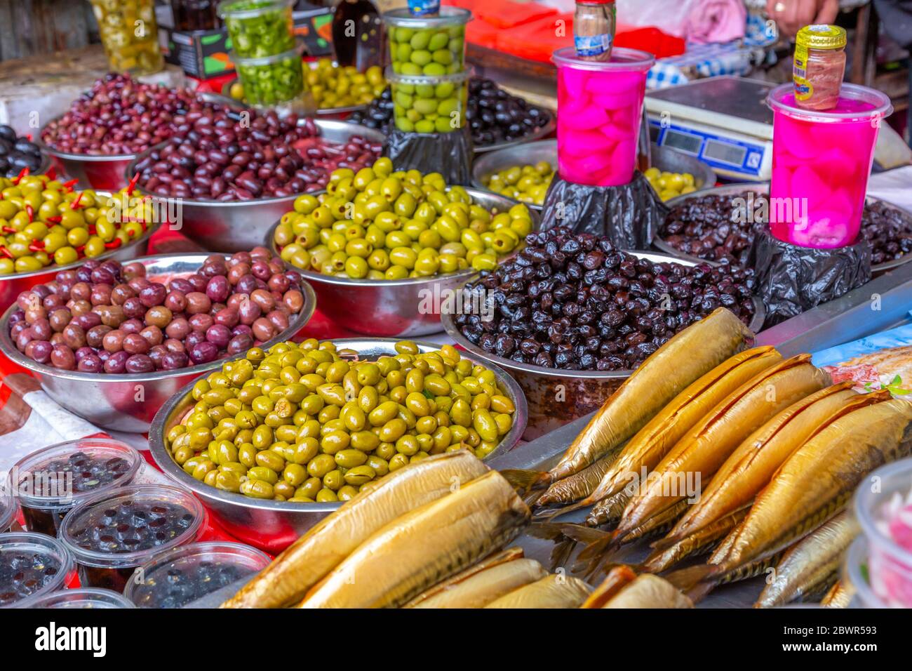 Background modern fish market hi-res stock photography and images - Alamy