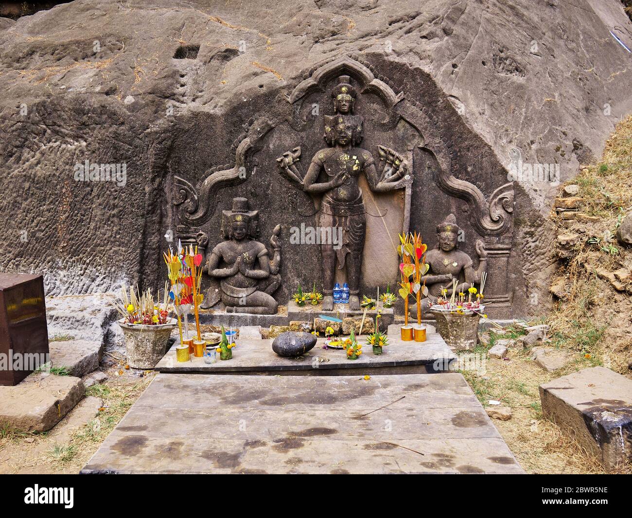 Vat Phou temple in Laos Stock Photo - Alamy