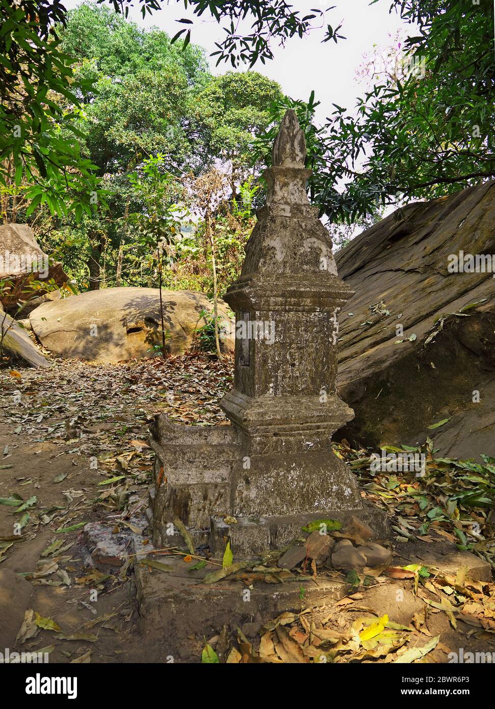 Vat Phou temple in Laos Stock Photo - Alamy
