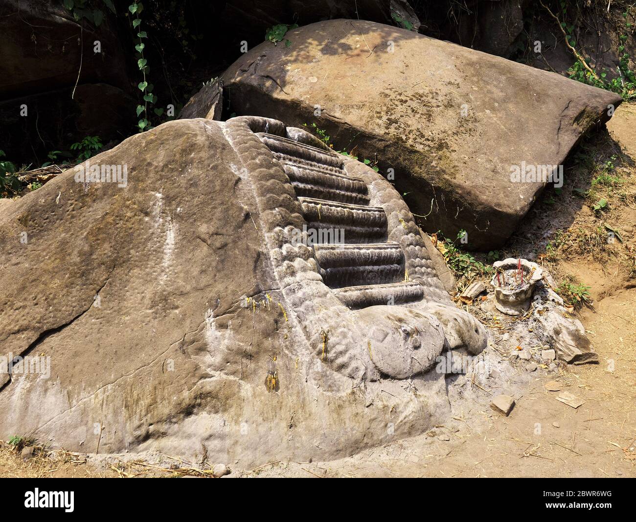Vat Phou temple in Laos Stock Photo - Alamy