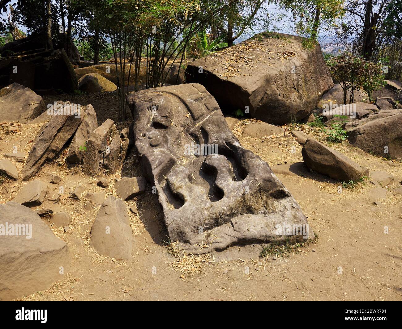 Vat Phou temple in Laos Stock Photo - Alamy