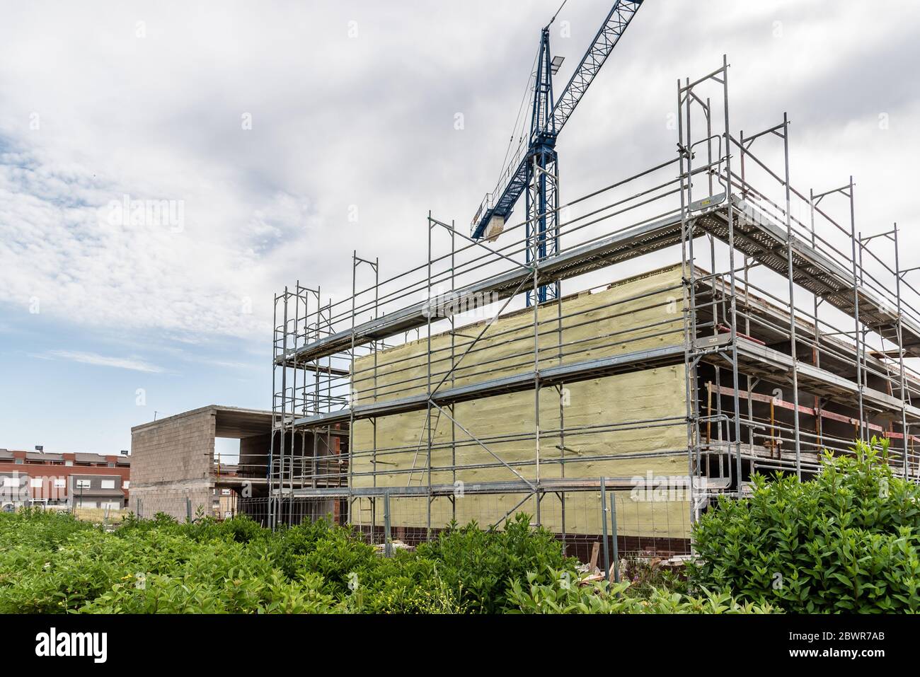 Construction frame development horizontal color image hi-res stock ...