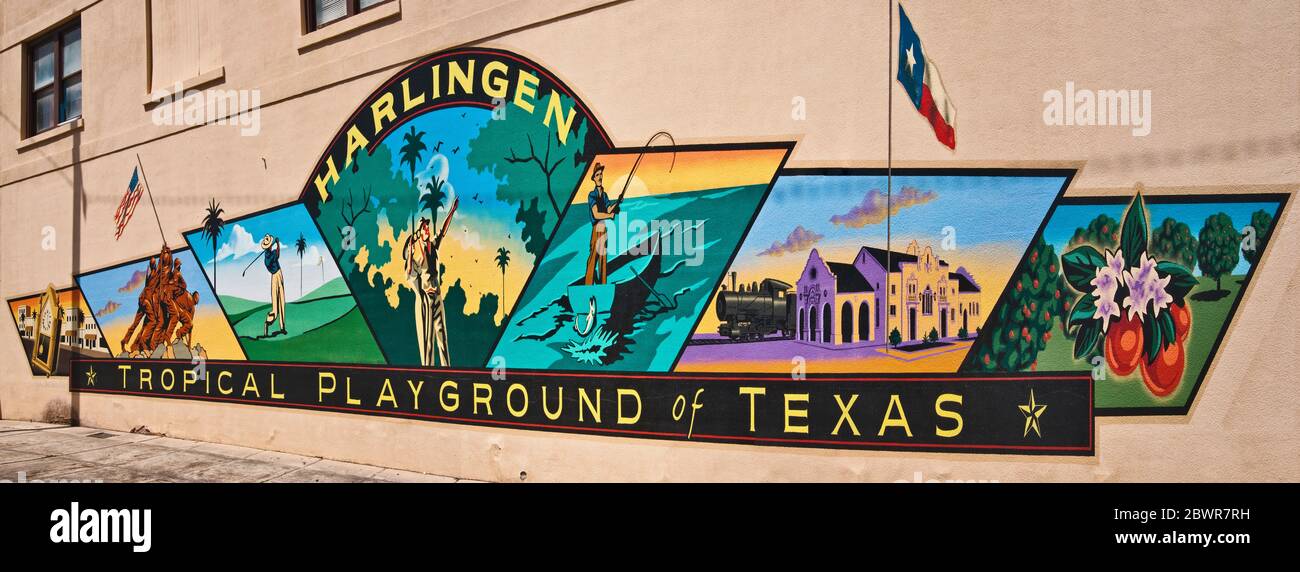 Tropical Playground of Texas, mural by John Aretakis, Mural Art Walk in ...
