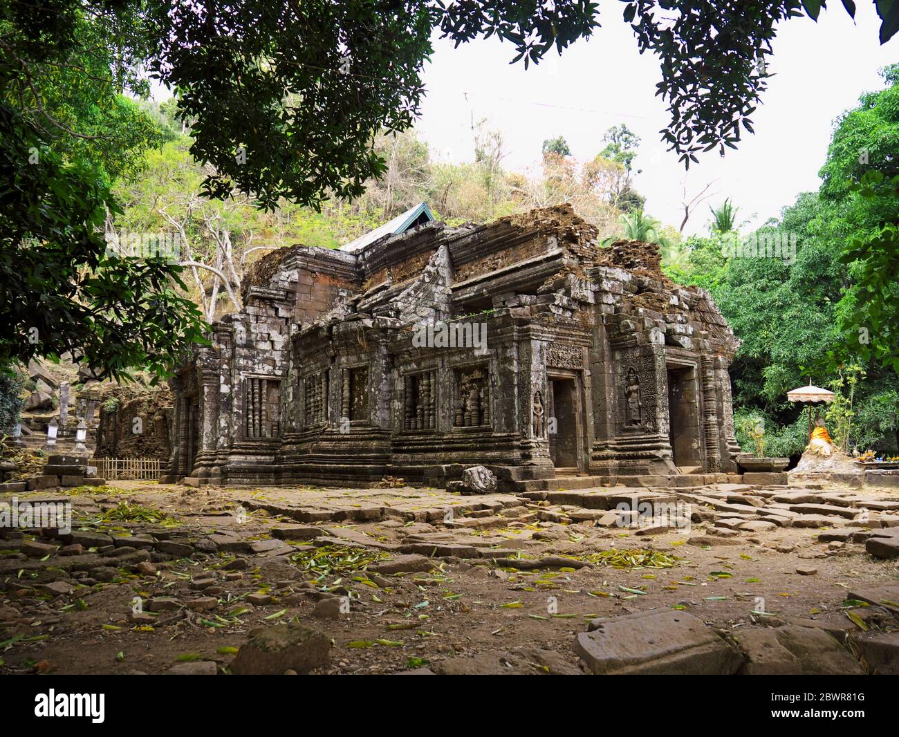 Vat Phou temple in Laos Stock Photo - Alamy