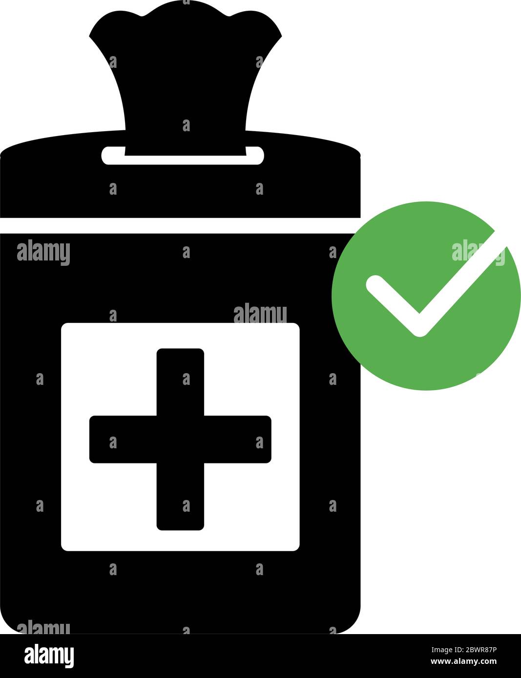 damp cloths medical silhouette style icon Stock Vector Image & Art - Alamy