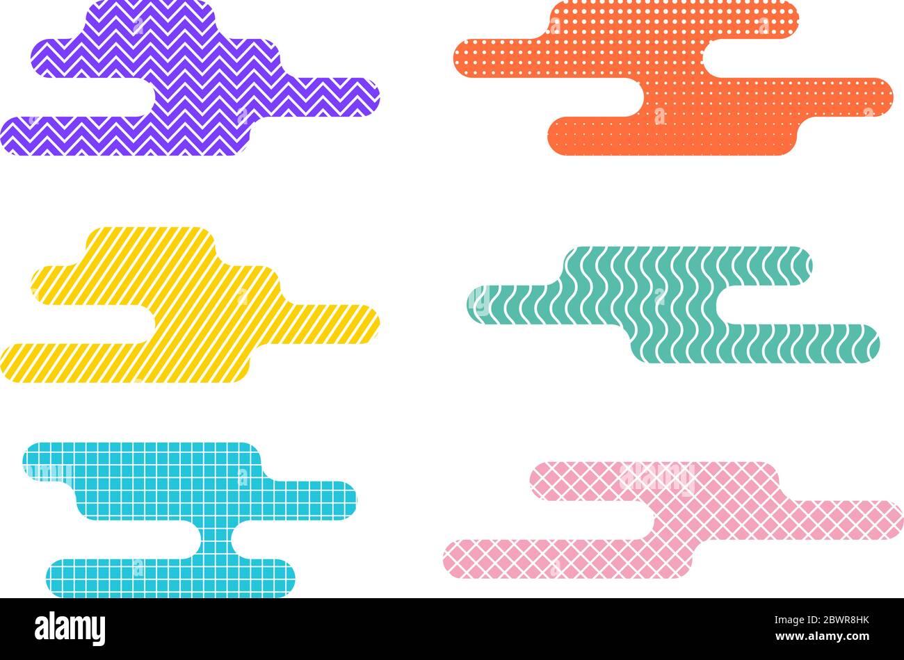 Set of abstract liquid design elements - Vector illustration Stock ...