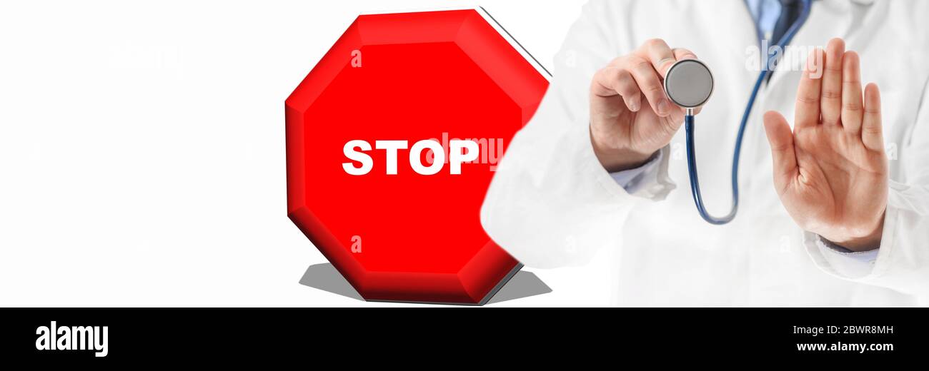 Hand warning sign stop hi-res stock photography and images - Alamy