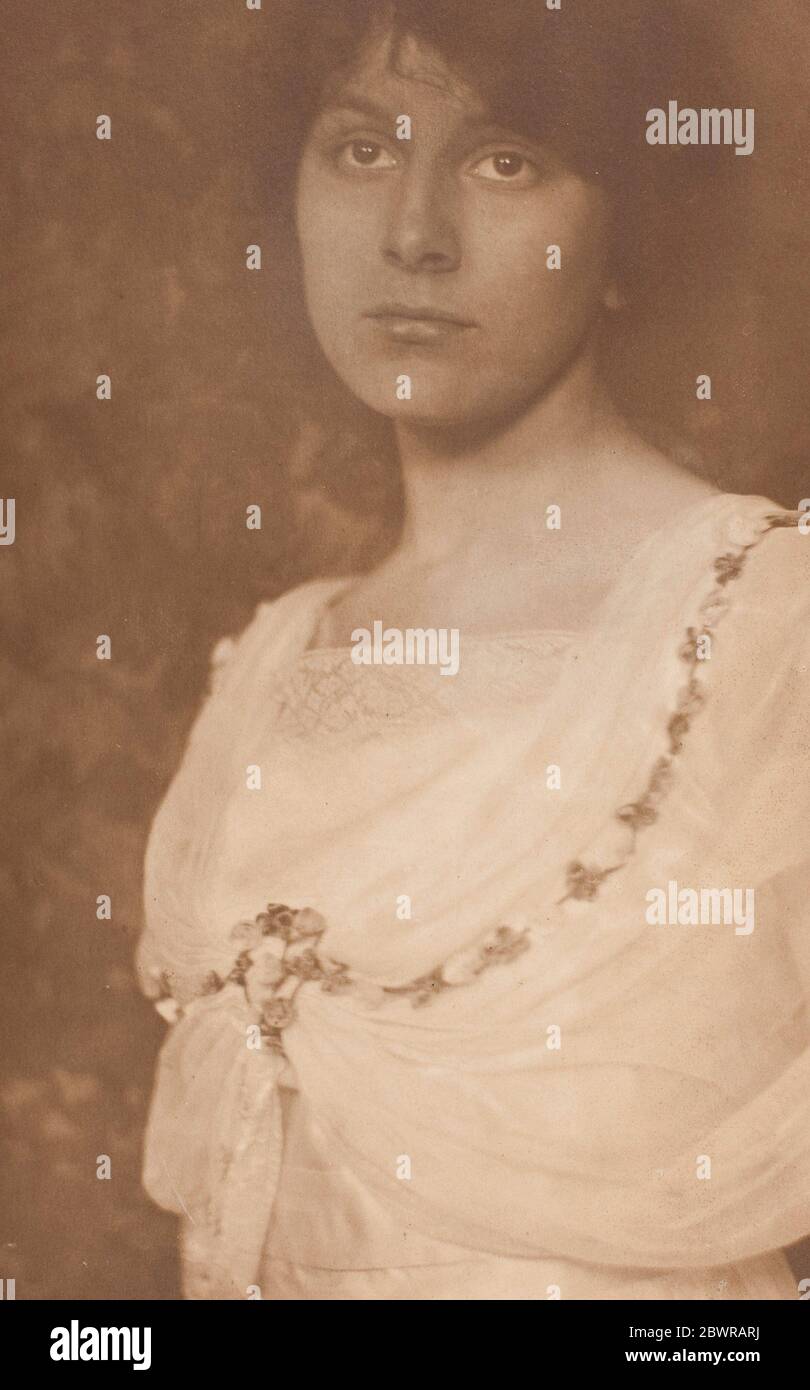 Author: Unknown. Portrait of Harriet Walker as a debutante. - 1912 ...