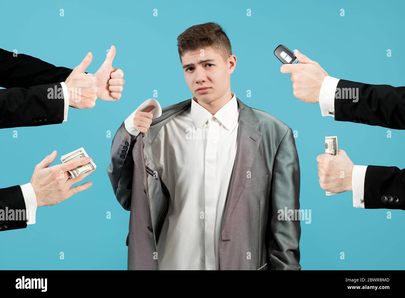 sad teenager with a rich dad, that born with a silver spoon in mouth ...