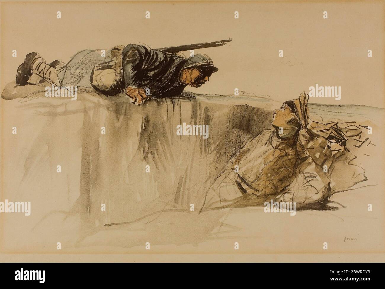 War drawing hi-res stock photography and images - Alamy